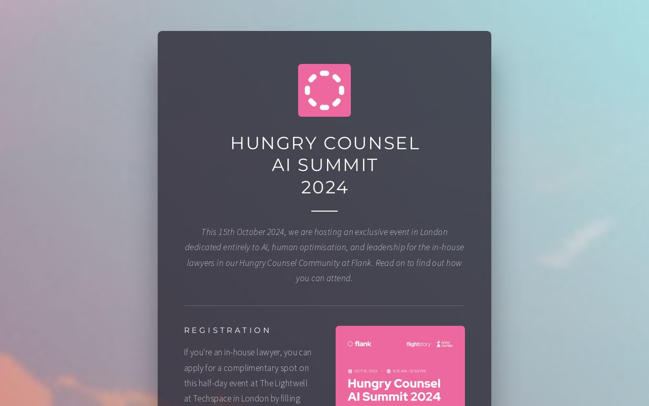 Hungry Counsel AI Summit 2024